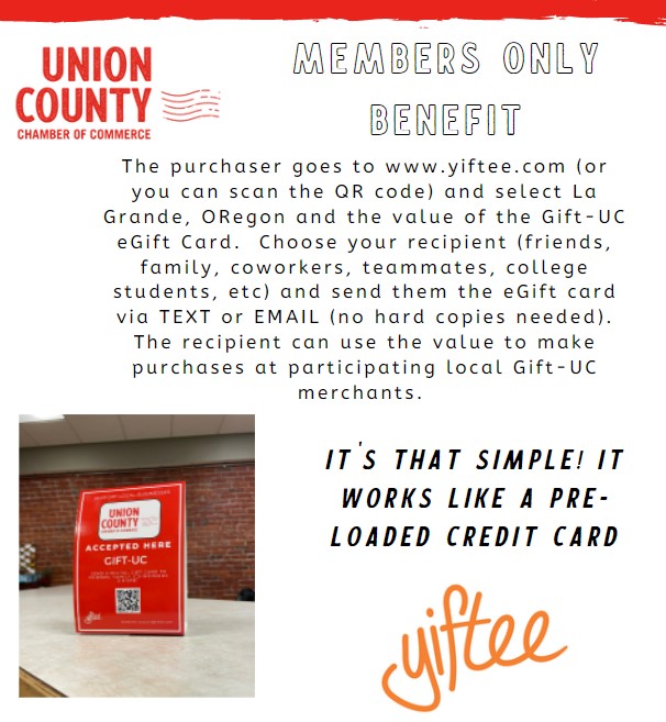 Gift-UC - Community eGift Card - Union County Chamber of Commerce